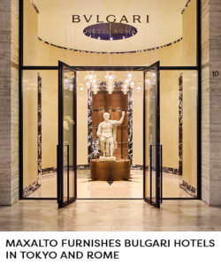 MAXALTO FURNISHES BULGARI HOTELS IN TOKYO AND ROME | Sugar & Cream | A ...